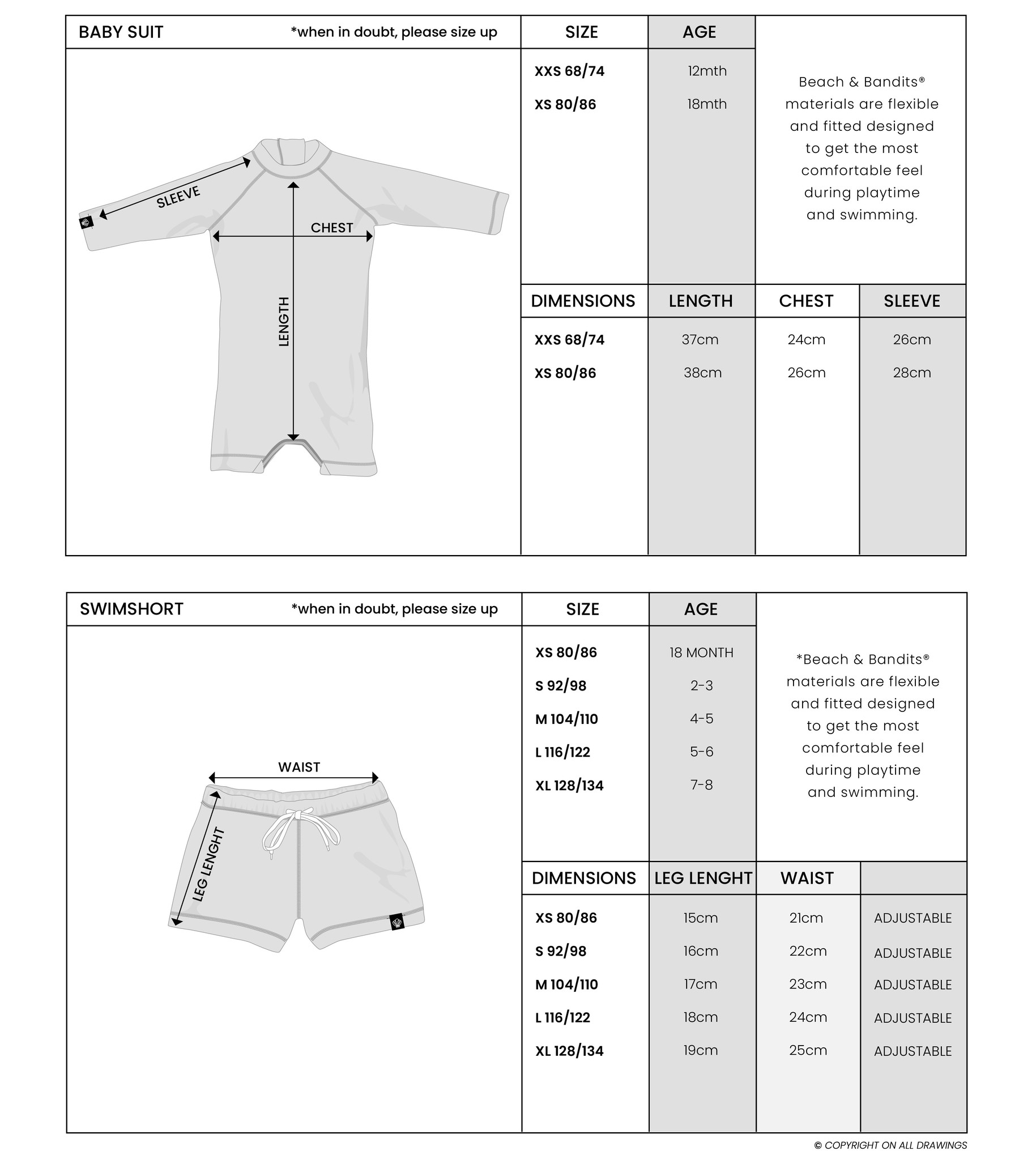 Size Guide – The Milk Minimalist